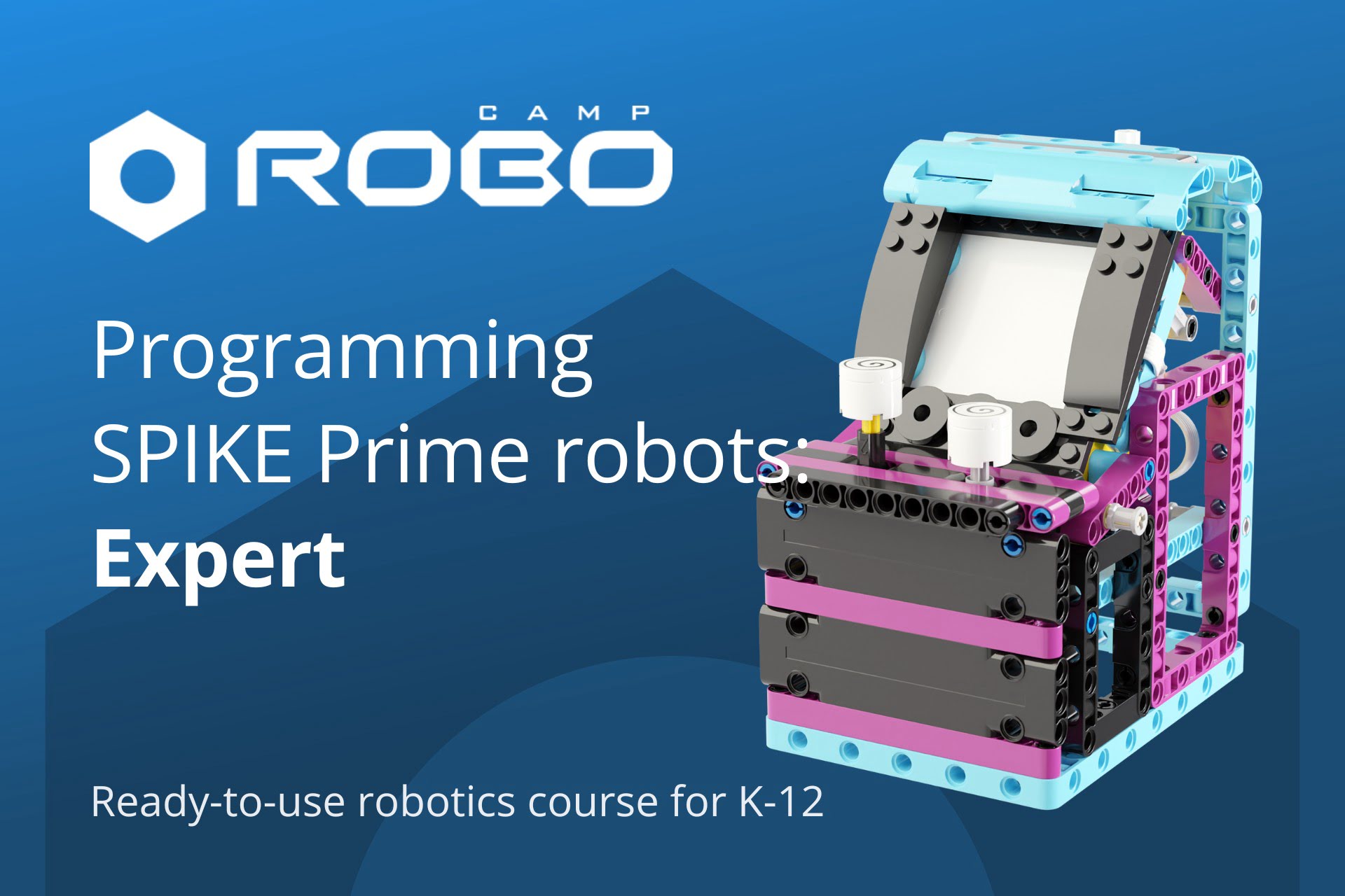 Programming SPIKE Prime robots in Word blocks: Expert | RoboCamp